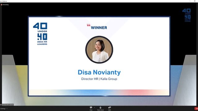 People & Process Director KALLA Terpilih Jadi 40 Under 40 Asia HR Leader 2022