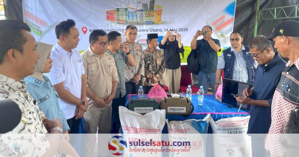 Pupuk Subsidi Perdana Masuk Rongkong, 627 Petani Luwu Utara Kini Terdaftar